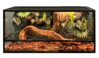 China Customizable Reptile Enclosure Background Fire Resistant Snake Terrarium Background for sale