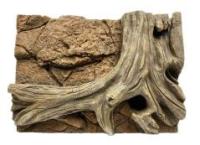 China DIY Reptile Tank Background 58.5x15x41.5cm Water Resistant PU Rock Panel for Pet Enclosure for sale