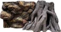 China Moisture Proof Reptile Enclosure Background 88.5x30x41.5cm Custom PU Simulated Rock Stump Board for sale