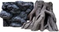 China PU Stump & Rock Reptile Cage Background Panel 88.5x30x41.5cm Waterproof 4000g SL-M33A for sale