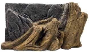 China SL-M28A Snake Terrarium Background Panel - 48.5×15×23cm PU Rock & Stump Decor, 700g Lightweight for sale