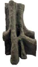 China Moisture Proof Reptile Tree Stump 27x24x40cm PU Material SL-M17 for Natural Habitat Decoration for sale