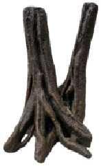 China Moisture Proof PU Reptile Terrarium Tree Stump 27x24x40cm Eco Friendly Decor for sale