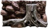 China PU Simulated Rock Background 118.5x26x56.5cm for Reptile Enclosure Decoration for sale