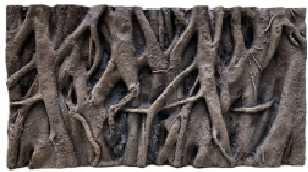 China PU Simulated Rock Reptile Background 118.5x20x41.5cm Natural Texture Snake Cage Decor for sale