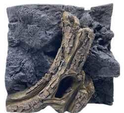 China Realistic Reptile Enclosure Background Panel 43.5x20x41.5cm PU Material 750g per Piece for sale