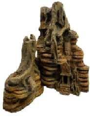 China Custom PU Terrarium Tree Stump Decorations 29×39.5×12 cm Flame Resistant Waterproof Reptile Habitat for sale