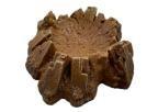 China PU Rock Shape Reptile Water Dish 15x16x6cm Food Grade Resin Tortoise Bowl 130g for sale
