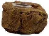 China 3D Simulation Stone Reptile Feeding Bowl 13x8x7cm Food-Grade PU Material for Lizards Turtles for sale