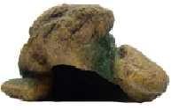 China 3D Simulated Stone Reptile Rock Hide Cave 26x17x12.5cm PU Material for Lizards Snakes Turtles for sale