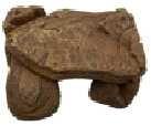 China PU Reptile Rock Hide Cave 21x14x9cm - Waterproof Non-Toxic Shelter for Snakes Lizards Turtles for sale