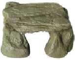 China Eco-Friendly PU Resin Reptile Rock Hide Cave 26x20x9cm Waterproof Moisture Proof Habitat for sale