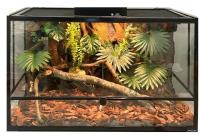 China PU Reptile Tank Background 52.5x26.5x54 cm Simulated Rock Stump Board Easy Cut Customizable for sale