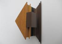 China Brown Wood Grain Aluminium Sliding Door Profiles Powder Coating 6063 Alloy 0.7-10mm Thickness for sale
