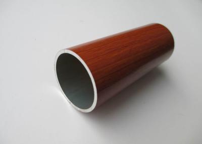 China 30mm Diameter Aluminum Round Tube with Wood Grain Finish - 0.7-10mm Thickness, 13m Length Options for sale