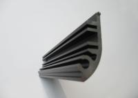 China Black Mill Finished Aluminium Extrusion Profiles 6063 T5 for HP Laser Printer Custom Length for sale