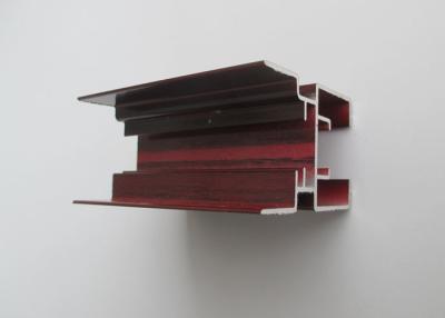 China Aluminum Door Frame Extrusions Wood Grain Colored 3m 6m Length T5 Temper for sale