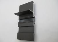 China Aluminum Door Frame Extrusion 6063-T5 Black Bifold Sand Blast Surface 20 Years Experience for sale