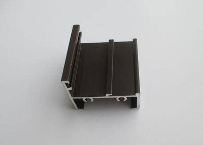 China Black Aluminum Window Frame Extrusions 6063 T5 Abrasion Resistant 20 Micron Anodized for sale