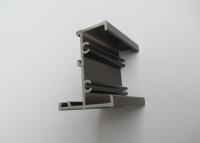 China Black Aluminum Window Frame Extrusions 6063 T5 Abrasion Resistant 20 Micron Anodized for sale