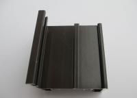 China Black Aluminum Window Frame Extrusions 6063 T5 Abrasion Resistant 20 Micron Anodized for sale