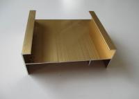 China Golden Anodized Aluminum Extrusion Profile 6063 T5 8um Anodized for Window Door Frame for sale