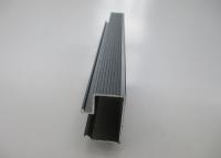 China Custom 6063 Aluminum Rail Extrusion Outside Slotted Profile 0.7-10mm Thickness for sale