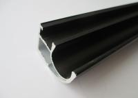 China Hotel Architectural Half Round Aluminium Extrusion 6063-T5 Wood Grain Surface 5.8m for sale
