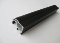 China Hotel Architectural Half Round aluminium extruded sections With Wooden Pattern Transfer Surface for sale