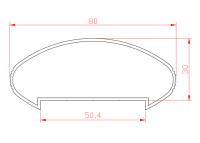 China Powder Coated Aluminum Railing Profiles 6005 6063 40-120um Thickness for sale