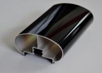 China Black Deck Aluminum Railing Profiles 6005-T5 Extruded 1.5mm Thickness for sale