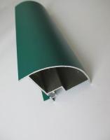 China Green Powder Coated Aluminum Extrusion Profiles 6000 Series for Railing for sale
