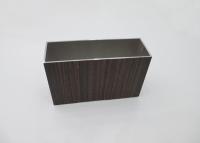 China 6000 Series Square Aluminum Pipe Wood Grain Transfer Printing 0.7-10mm Thickness for sale