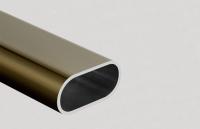 China 6061 Flat Oval Aluminum Tubing with 6M Anodizing Length - Custom Colors and Surface Finishes for sale