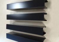China Powder Coated Aluminum Channel Profiles Slotted Wood Grain 6063 T5 for Window Door Frame for sale