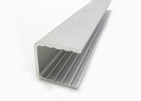 China U Type Powder Coating Aluminium Channel Profiles 6063 T5 for Building Curtain Glass Walls for sale