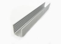 China U Type Powder Coating Aluminium Channel Profiles 6063 T5 for Building Curtain Glass Walls for sale