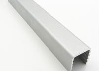 China U Type Powder Coating Aluminium Channel Profiles 6063 T5 for Building Curtain Glass Walls for sale