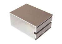 China Champange Colour Curtain Wall Aluminum Extruded Profiles Environment Protection for sale