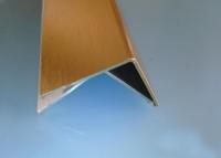 China Gold Tile Trim Extruded Aluminum Angle Profile 6063-T5 for Cleanroom Construction - 500-6800 Ton Capacity for sale