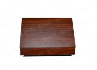 China Cherry Wood Color Aluminum Square Tube Decorative Aluminum Floor Profile 3m 6m for sale
