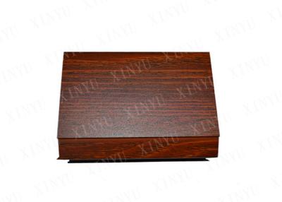 China Cherry Wood Color Aluminum Square Tube Decorative Aluminum Floor Profile 3m 6m for sale
