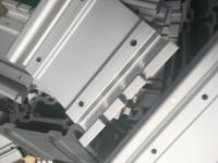 China Industrial Aluminum Extrusion Profile 6063 T5 CNC Drilling Silver Anodized Custom Size for sale
