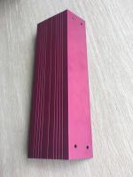 China OEM Purple Pink Color Anodized CNC Machined Metal Parts Laser Cutting Industrial Shell 0.01mm Tolerance for sale