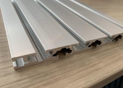 China 6063 T5 T Slot Aluminum Extrusion Profiles Silver Anodized 6000 Series Custom Length for sale