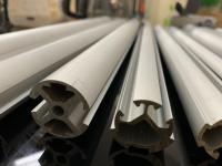 China Silver Anodized T Slot Aluminum Extrusion Profile Round Assembly Line 6063 T5 for sale