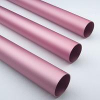 China Pink Anodized Aluminum Round Tube 6061/6063 with 10+ Micron Oxidation Film - 6M Max Length for sale