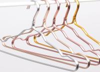China Aluminum Alloy Clothes Hanger Non Slip 420mm 45g Multifunctional Metal Hanger for sale