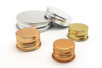 China Non Spill Aluminum Screw Cap Metal Bottle Lid 28mm for Storage Jar ODM for sale