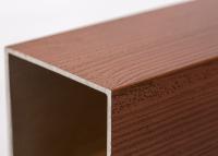China Wood Grain Aluminum Square Tube Profile 6000 Series for Furniture Decoration 0.8-5.0mm for sale